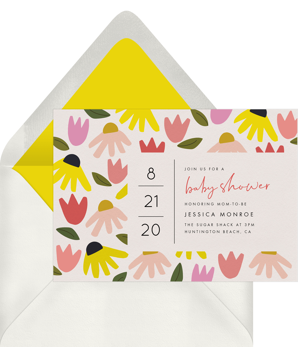 Cut Paper Flowers Invitations | Greenvelope.com
