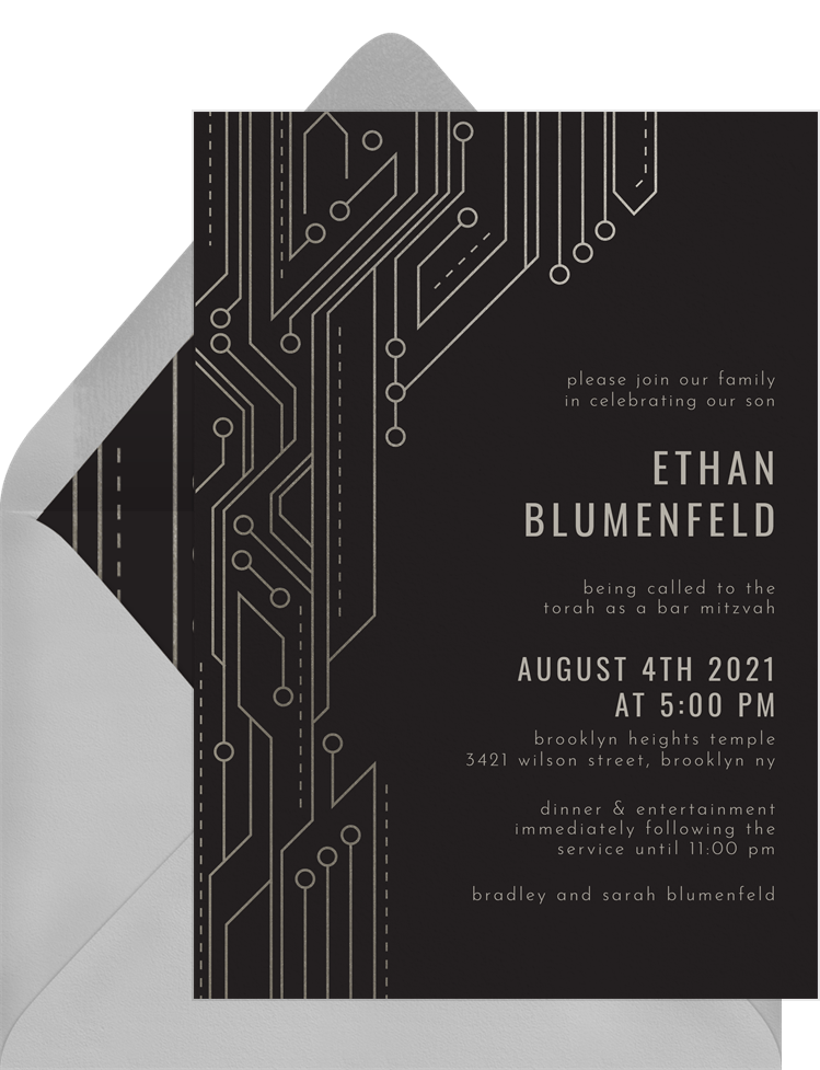 Deco Circuit Invitations | Greenvelope.com