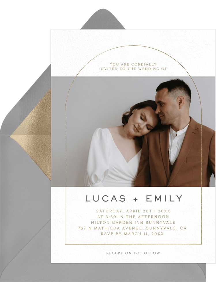 Delicate Arch Invitations in Green | Greenvelope.com