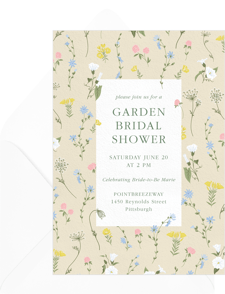 Delicate Wildflowers Invitations | Greenvelope.com