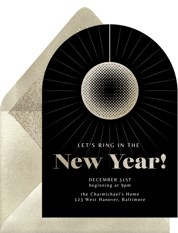 Disco Ball Invitations | Greenvelope.com