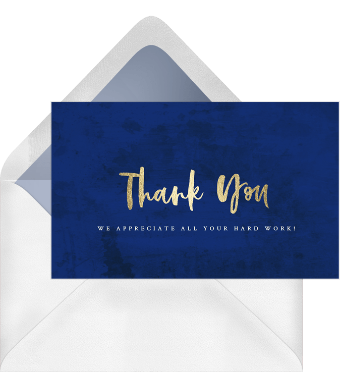 Dramatic Watercolor Thank You Notes | Greenvelope.com