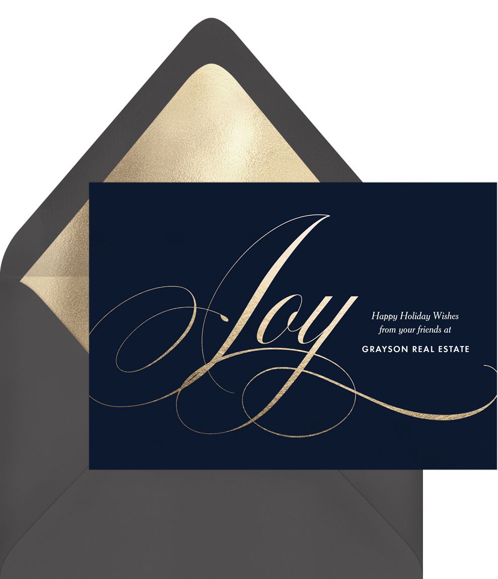 Elegant Joy Cards | Greenvelope.com