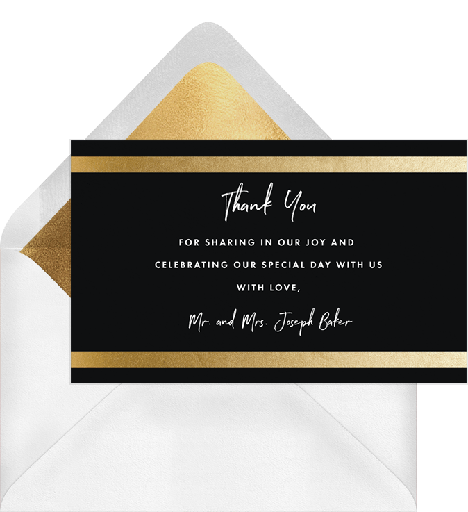 Elegantly Stated Thank You Notes | Greenvelope.com