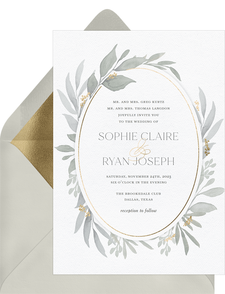 Ethereal Woodland Frame Invitations | Greenvelope.com