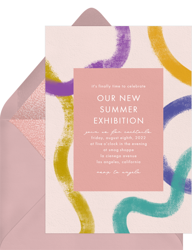 Exhibit Invitations Samples