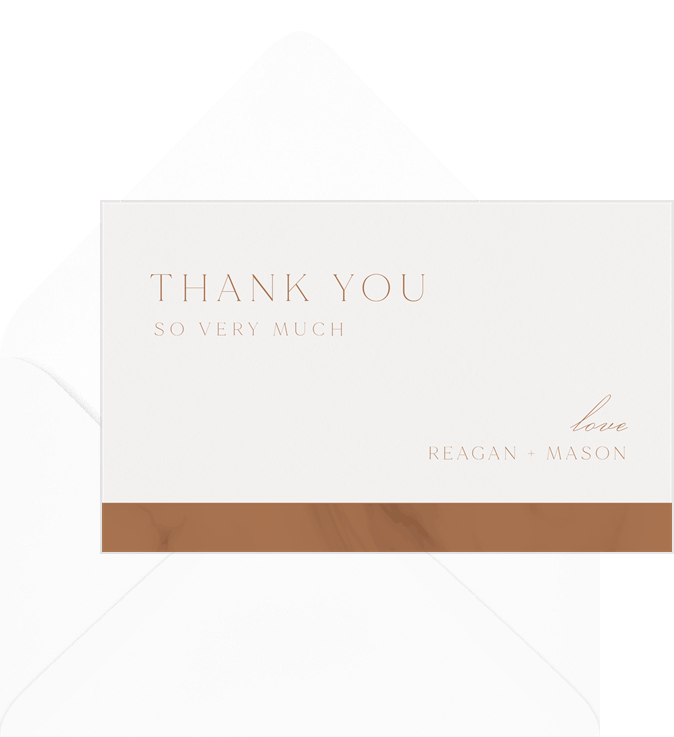 Faint Marble Thank You Notes | Greenvelope.com
