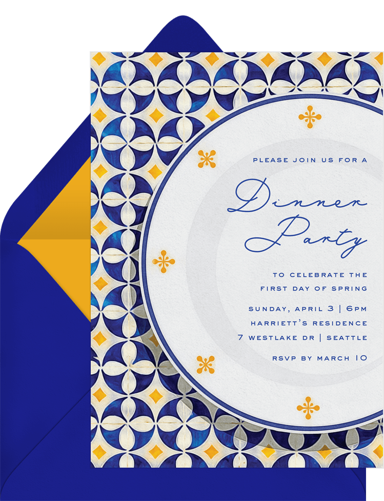 Fancy Dinner Invitations | Greenvelope.com