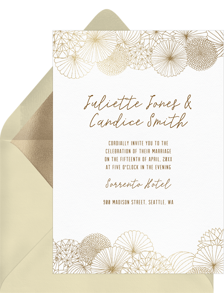 Festive Bohemian Invitations in Creme | Greenvelope.com