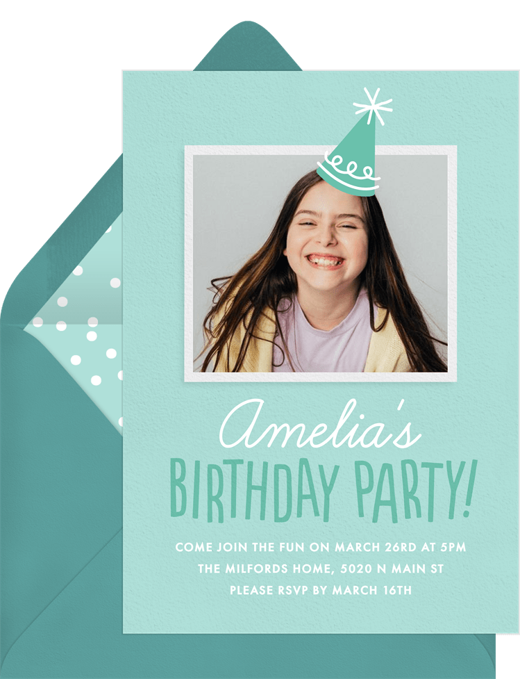 Festive Party Hat Invitations | Greenvelope.com