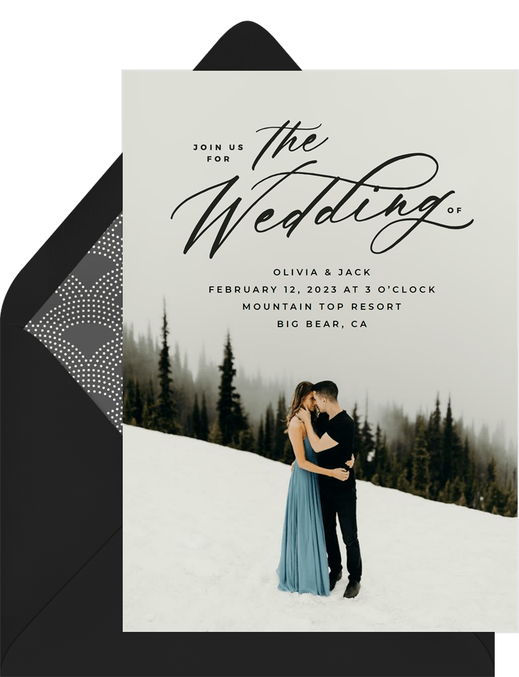 Flowing Script Invitations | Greenvelope.com