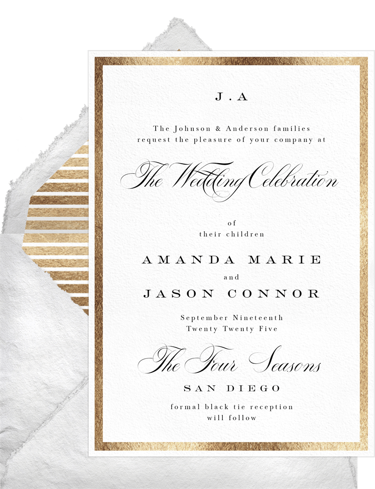 Formal Occasion Invitations | Greenvelope.com