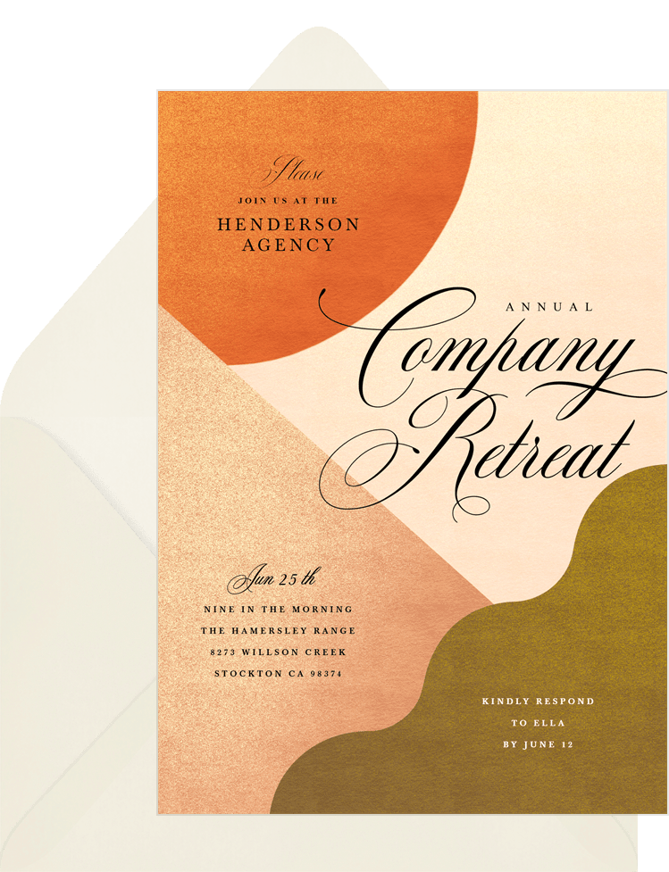 Fun Abstract Shapes Invitations | Greenvelope.com