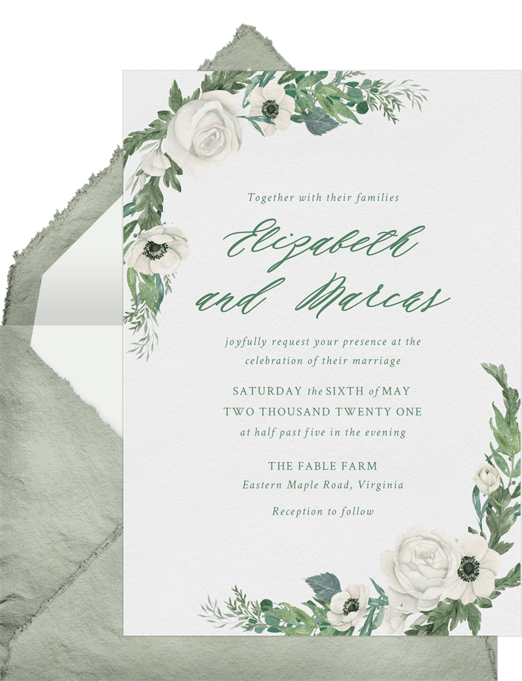 Garden Romance Invitations | Greenvelope.com