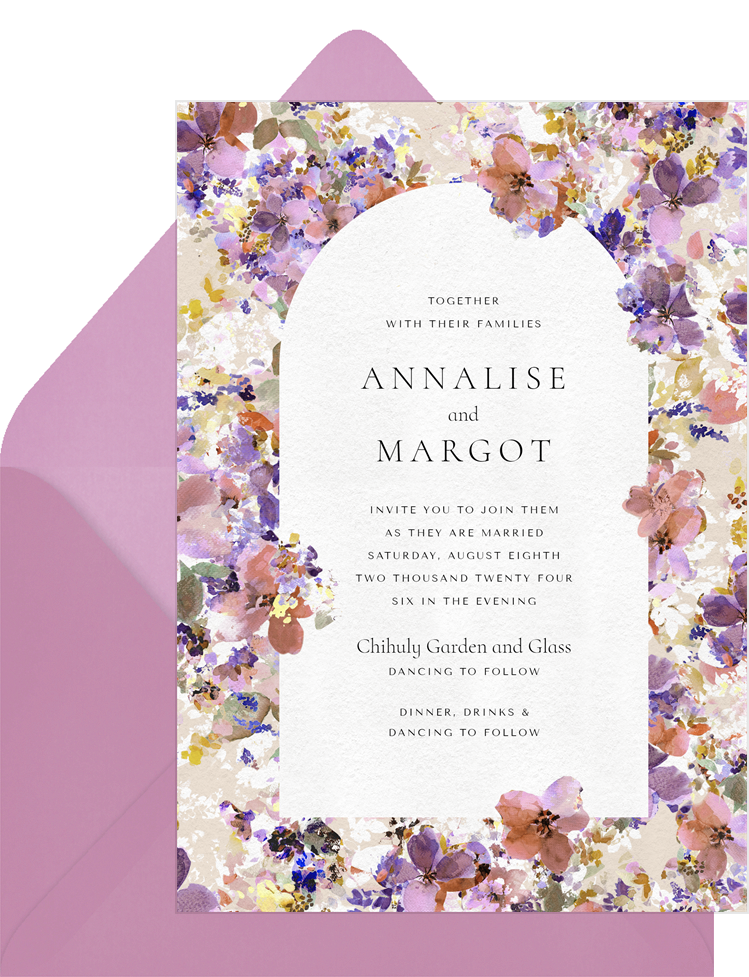 Garden Window Invitations in Pink | Greenvelope.com