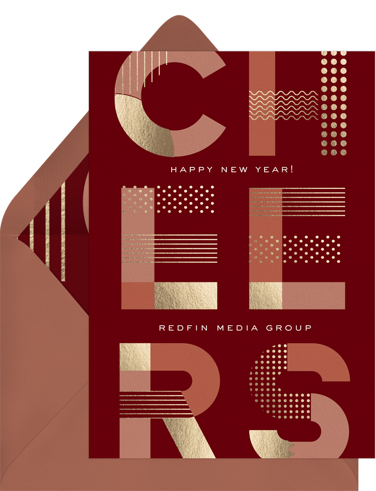 Geometric Cheers Cards | Greenvelope.com