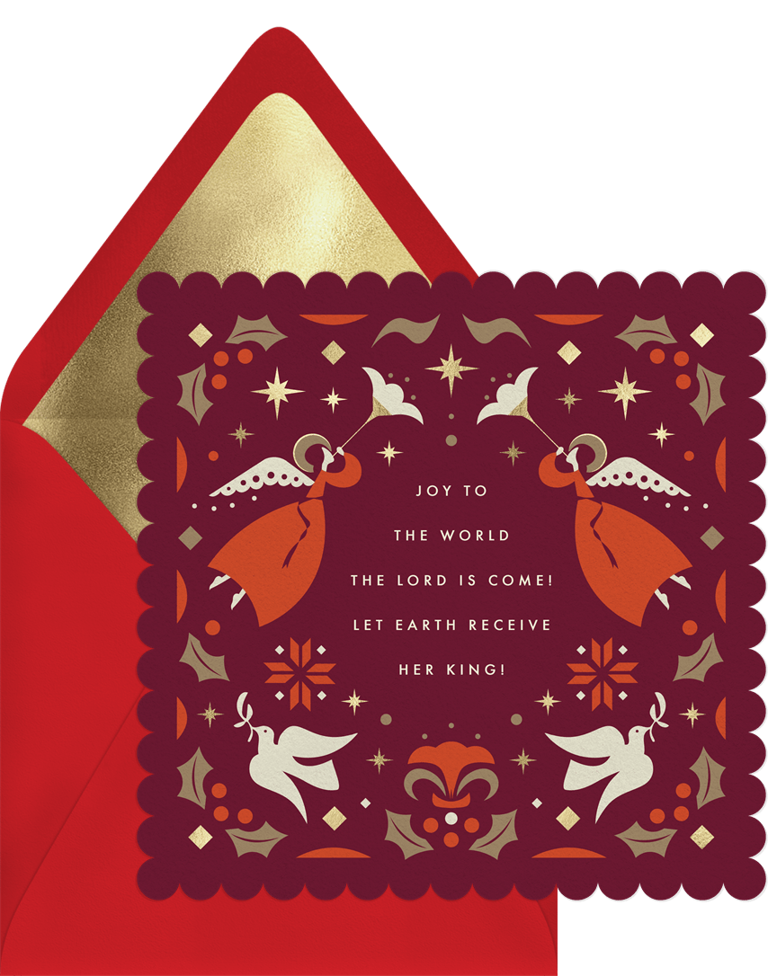 Geometric Folk Pattern Cards | Greenvelope.com