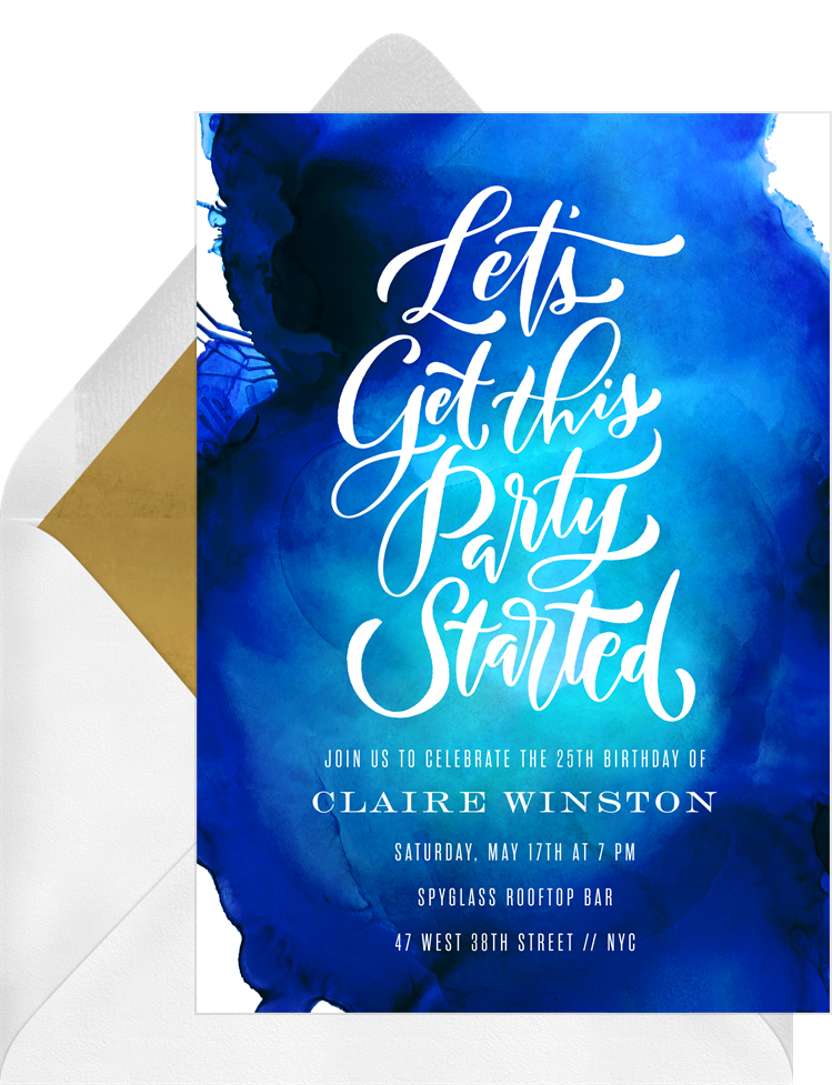 Get This Party Started Invitations | Greenvelope.com