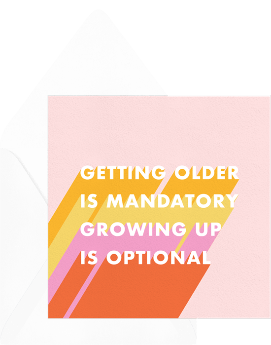 Getting Older Cards | Greenvelope.com