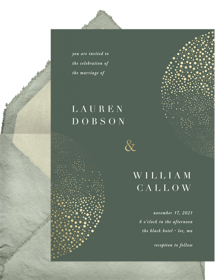 Gilded Circles Invitations | Greenvelope.com