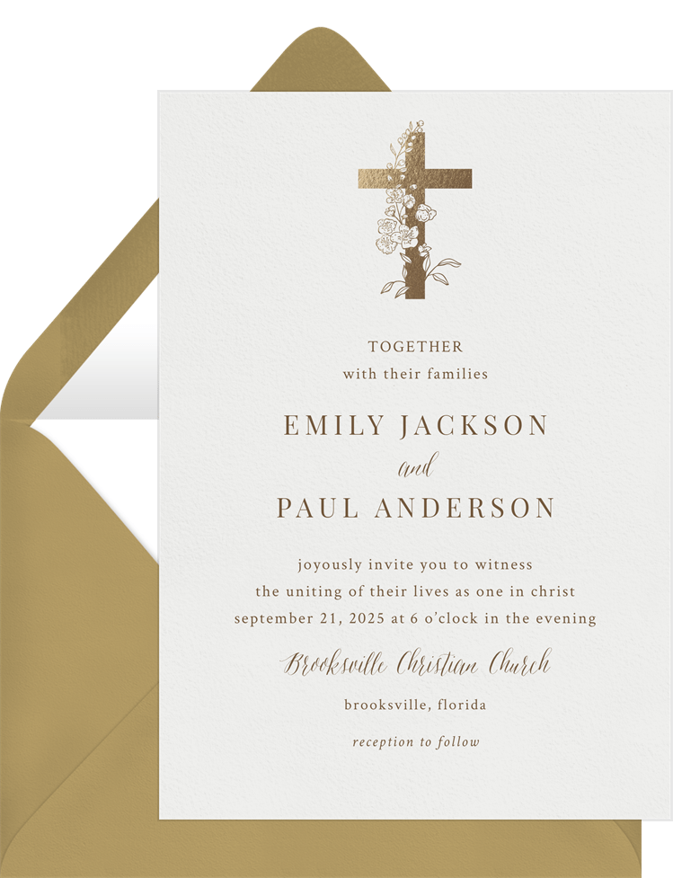 Christian Wedding Invitation Symbols