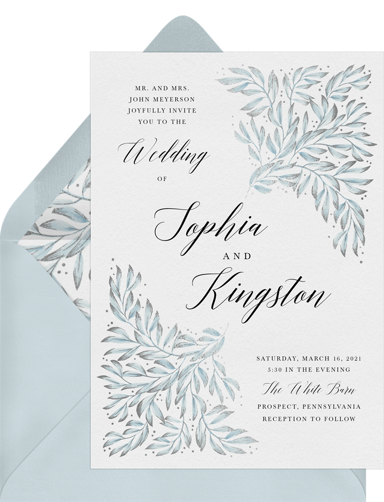 Gilded Foliage Invitations | Greenvelope.com
