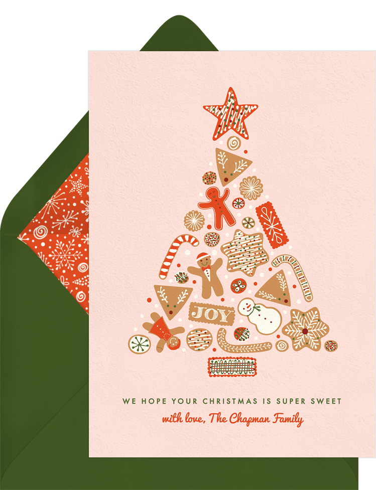 Gingerbread Tree Cards | Greenvelope.com