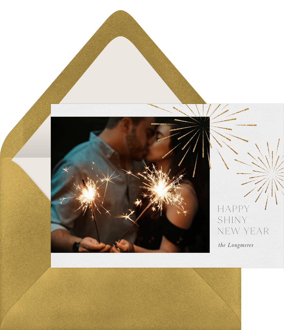 Glitter Fireworks Cards | Greenvelope.com