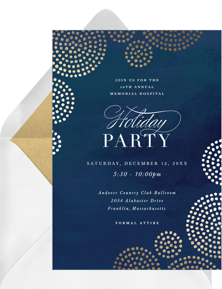 Golden Circles Invitations in Creme | Greenvelope.com