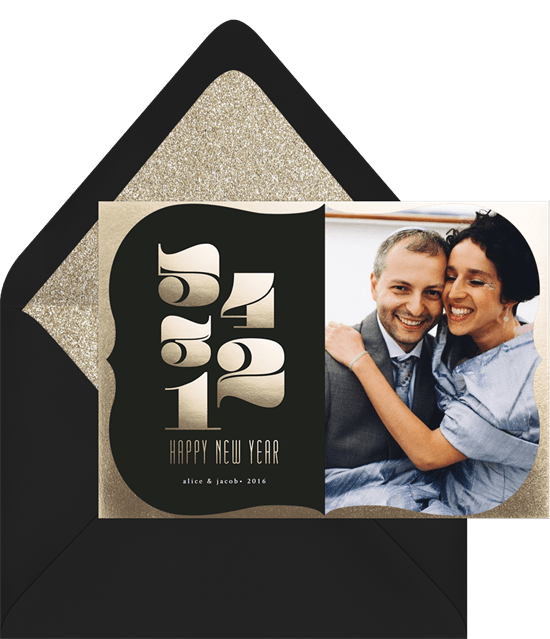 Golden Countdown Cards | Greenvelope.com