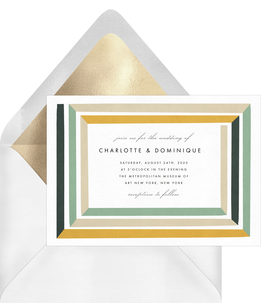 Graphic Frame Invitations | Greenvelope.com