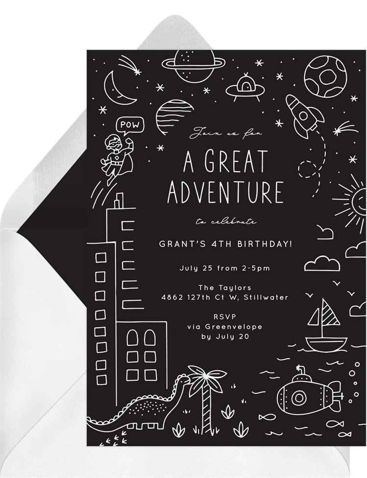 Great Adventure Invitations | Greenvelope.com