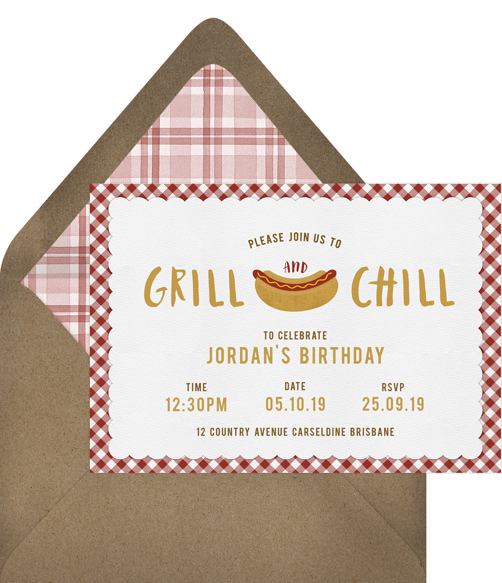 Grill & Chill Invitations | Greenvelope.com