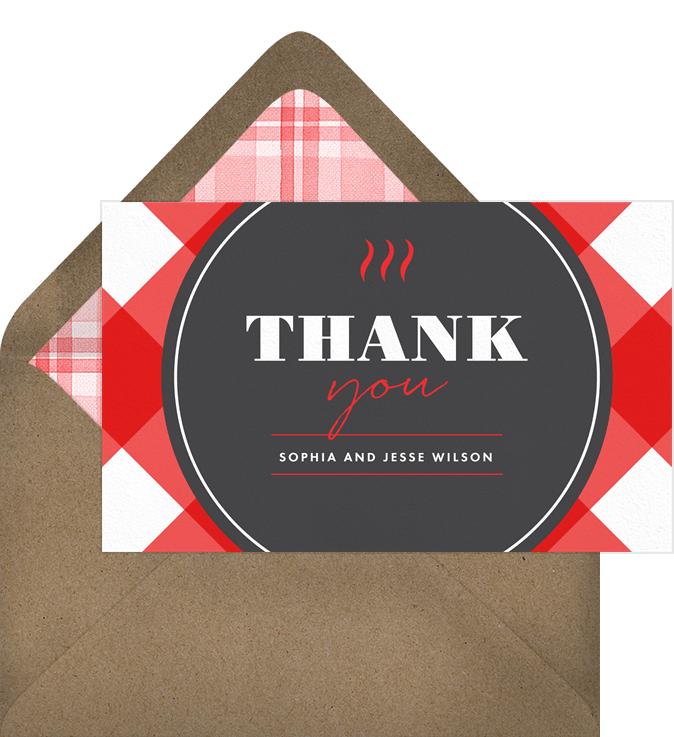 Grill And Chill Thank You Notes | Greenvelope.com