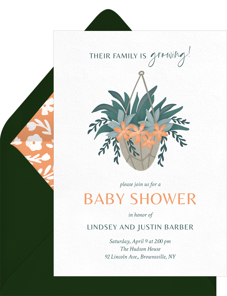 Growing Greens Invitations | Greenvelope.com