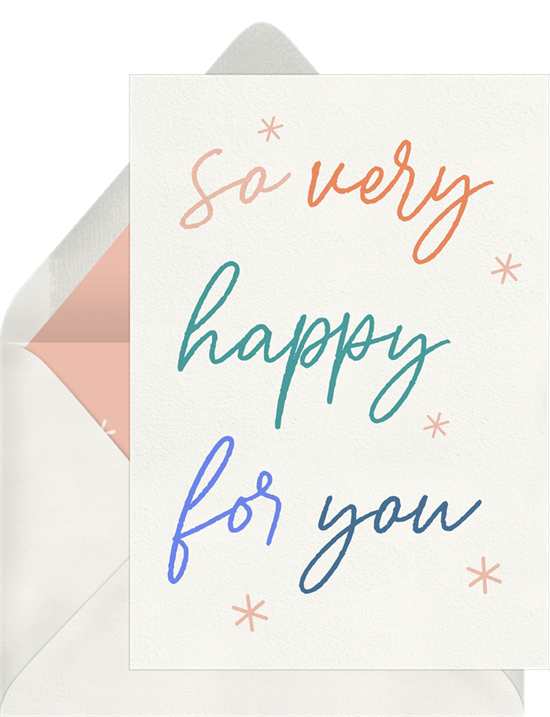 Happy For You Cards | Greenvelope.com