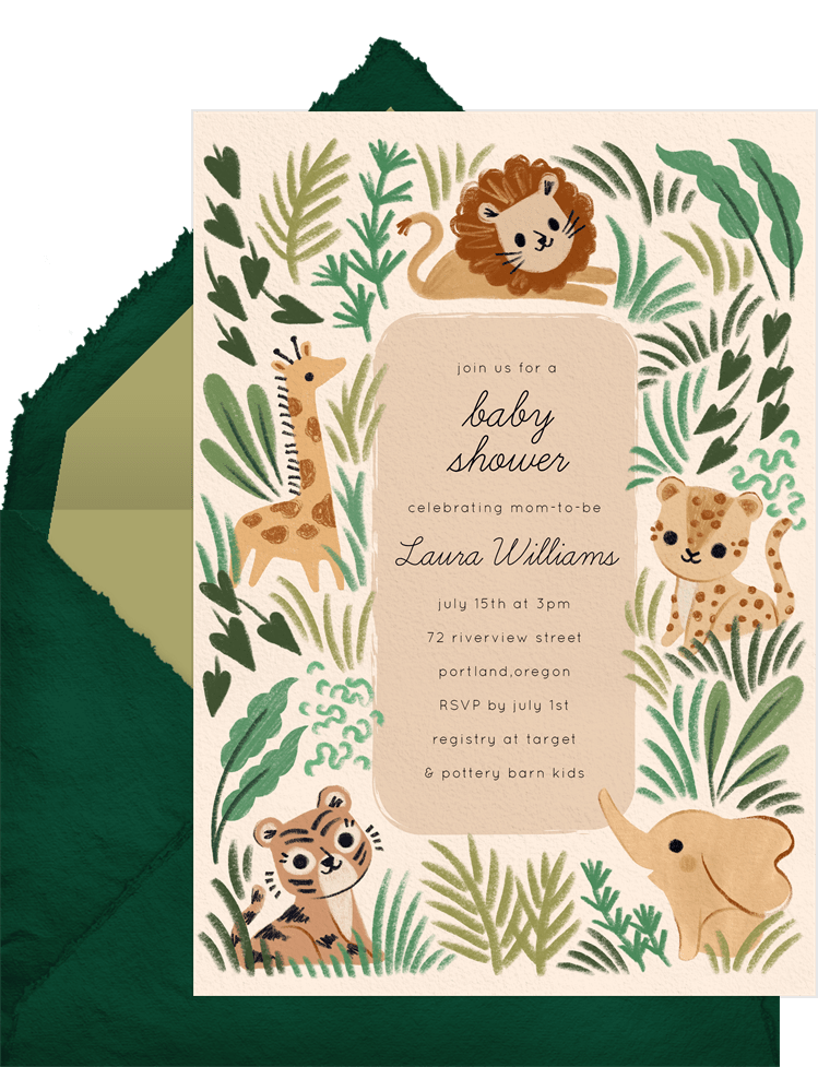 Into The Wild Invitations | Greenvelope.com