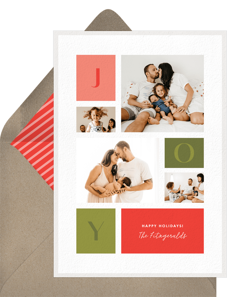Joy Frame Cards | Greenvelope.com