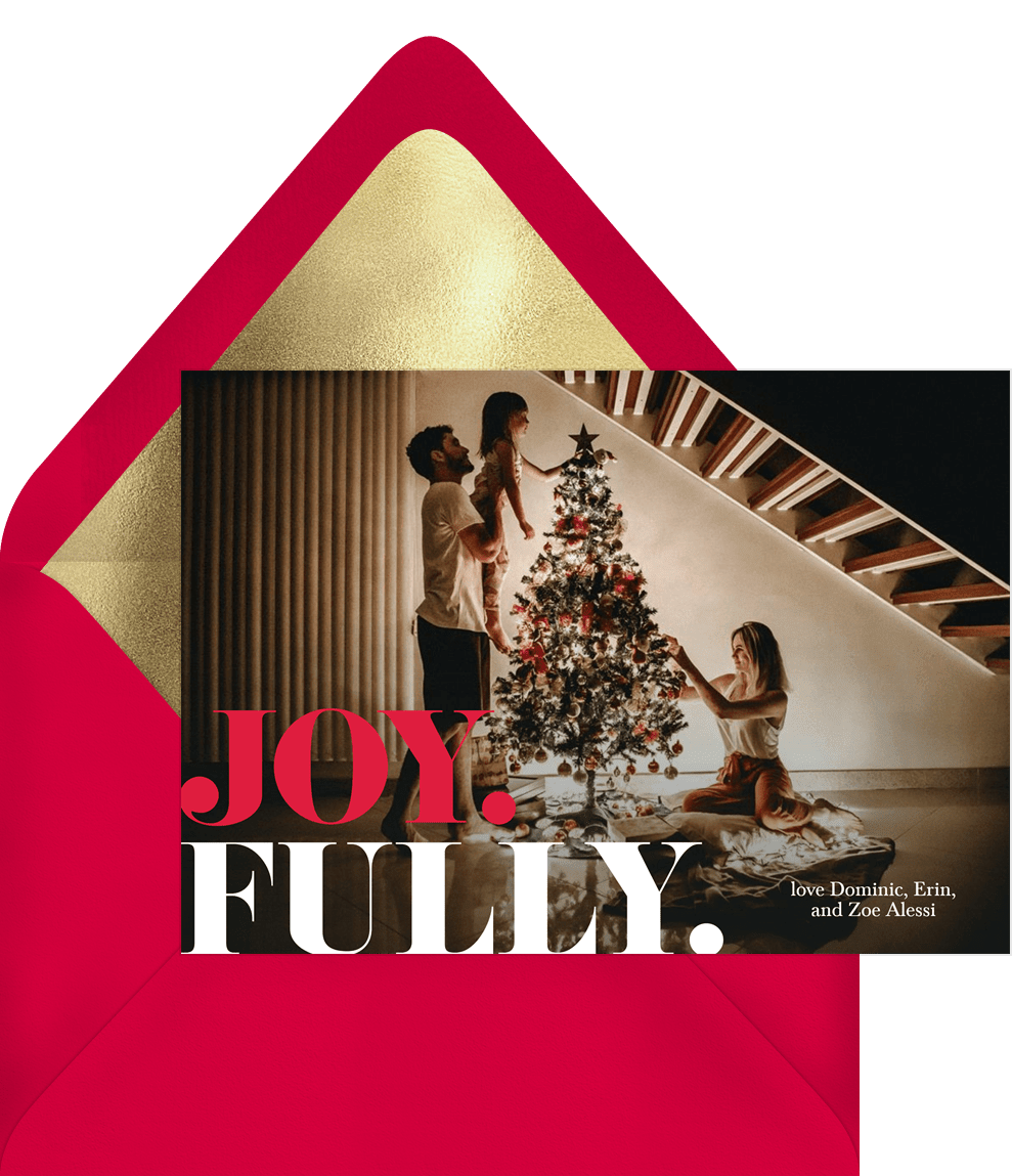 Joy Fully Cards | Greenvelope.com