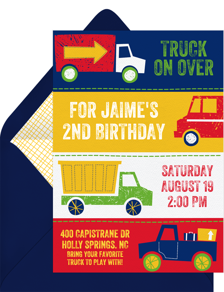 Keep On Trucking Invitations | Greenvelope.com