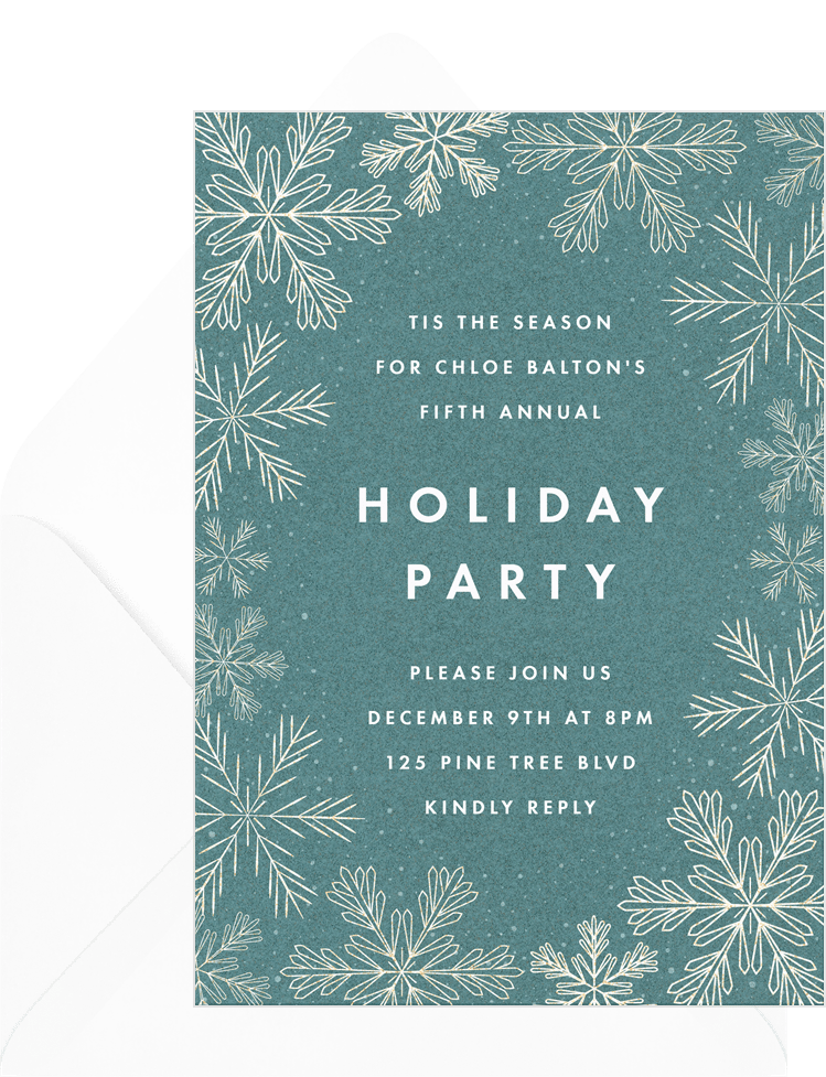 Lace Snowflake Invitations | Greenvelope.com