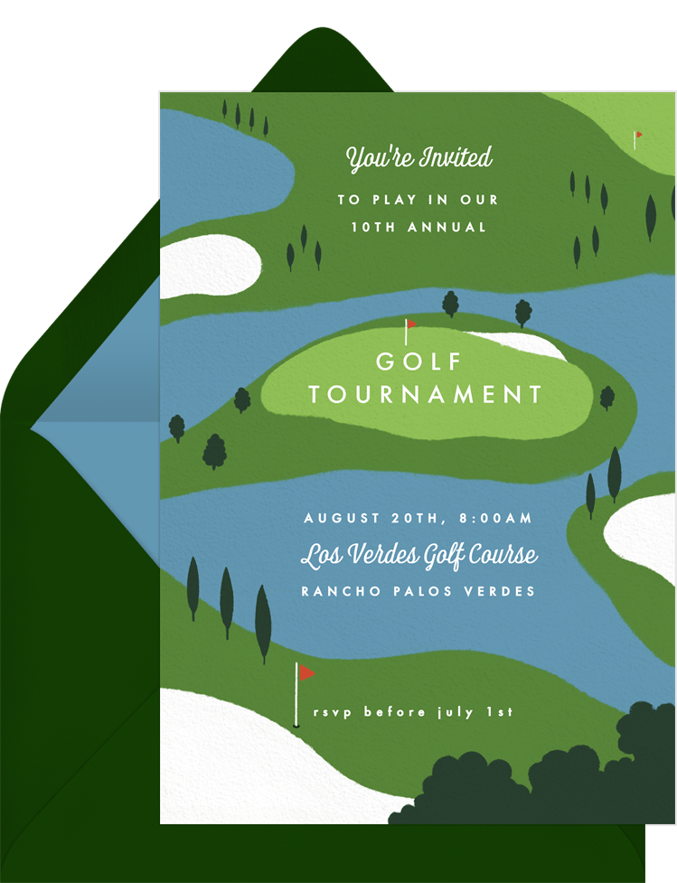 Lakeview Golf Course Invitations | Greenvelope.com