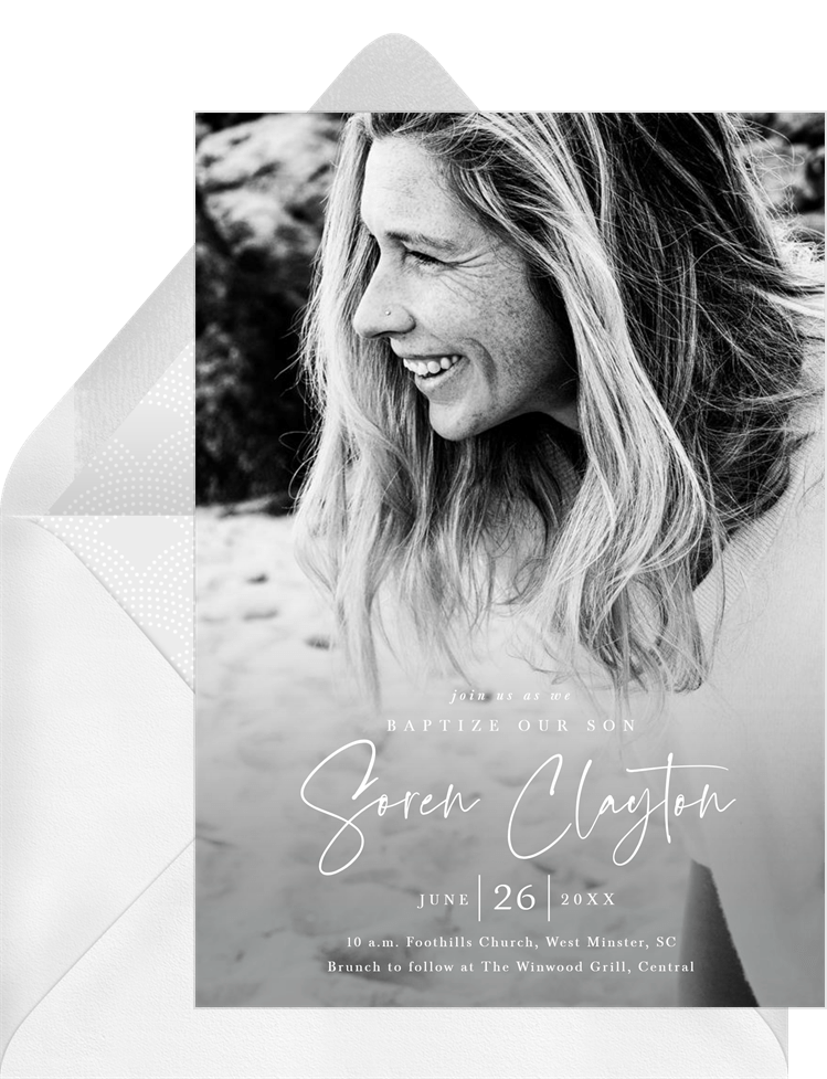 Large Script Invitations | Greenvelope.com