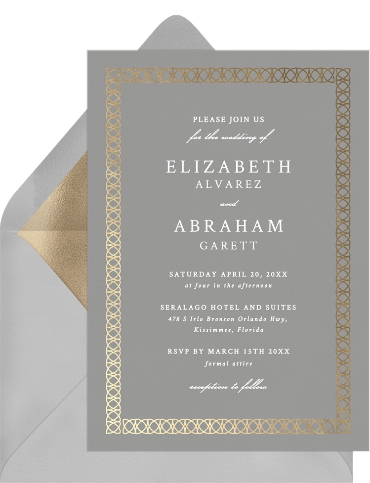 Formal Invitation Border