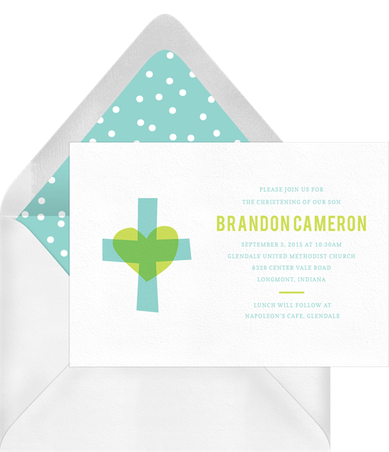 Layered Cross Invitations | Greenvelope.com