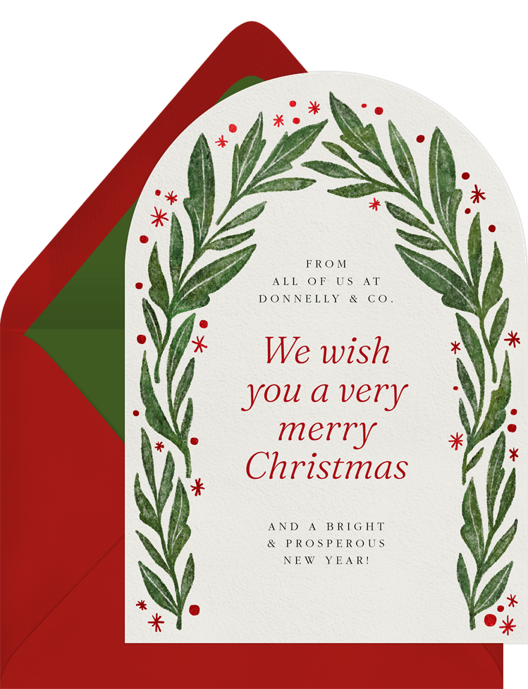 Leafy Arch Cards | Greenvelope.com