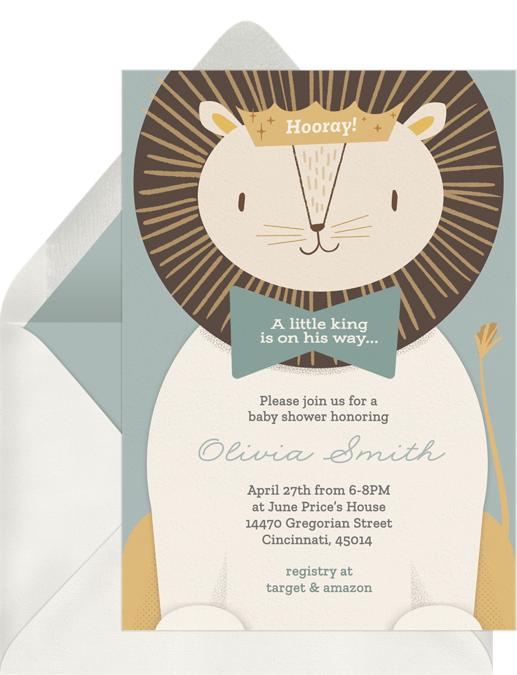 Little King Invitations | Greenvelope.com