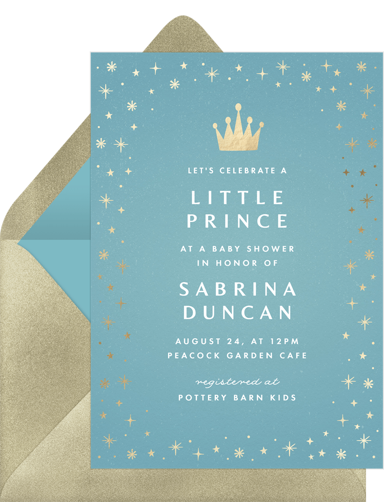 Little Prince Invitations | Greenvelope.com