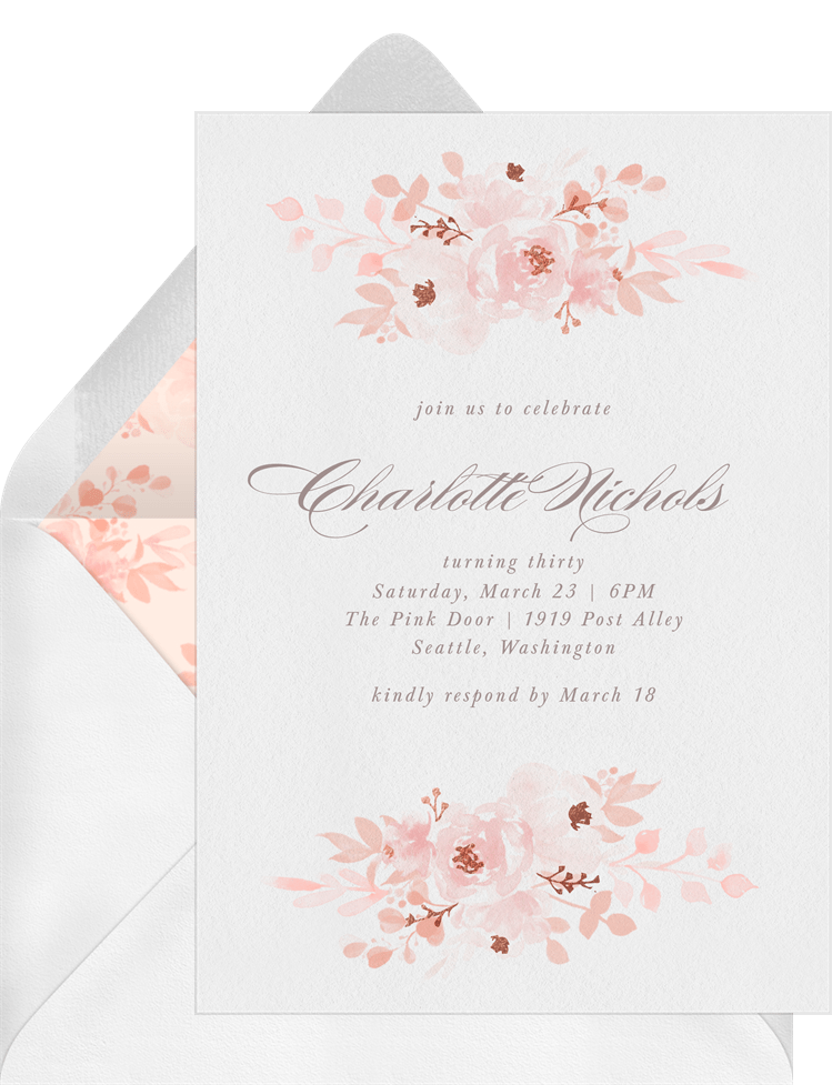 Lovely Florals Invitations | Greenvelope.com
