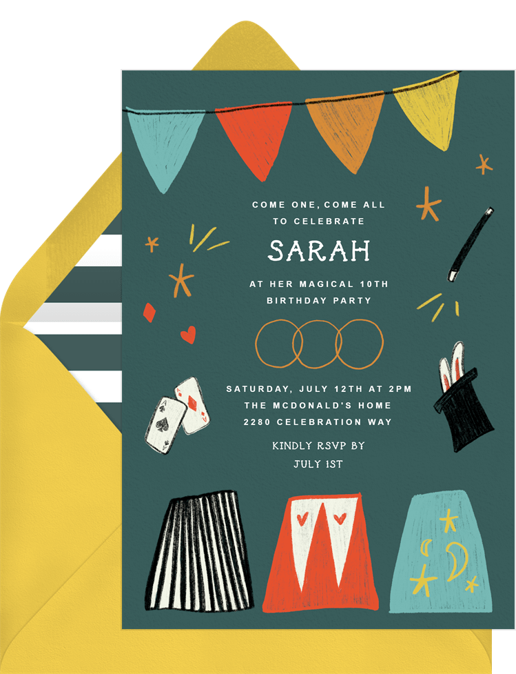 Magic Show Invitations | Greenvelope.com